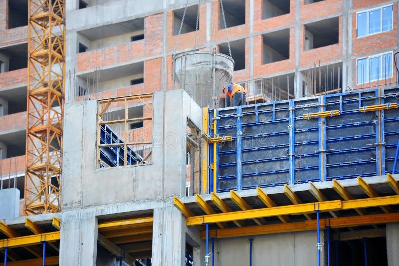 Construction site work stock image. Image of built, home - 157734121