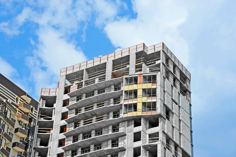 Construction site work stock photo. Image of brick, dwelling - 43349128