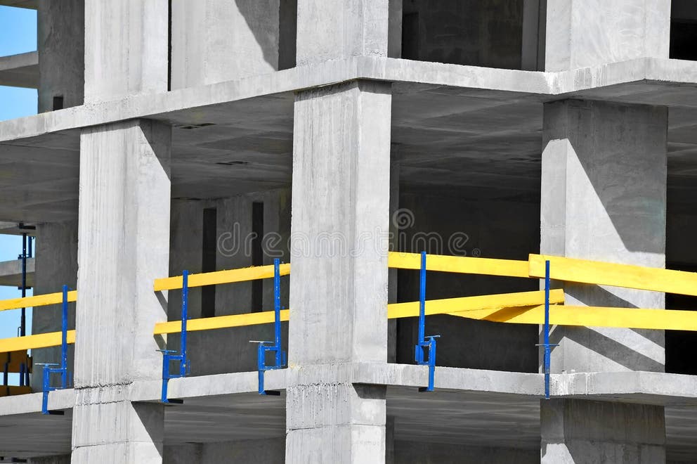 Construction site work stock image. Image of balcony - 42652189