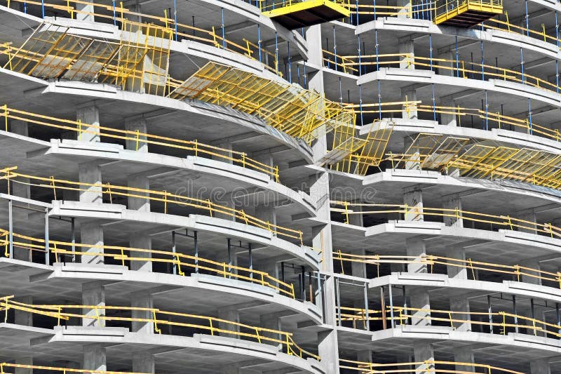 Construction site work stock image. Image of cement, construction ...