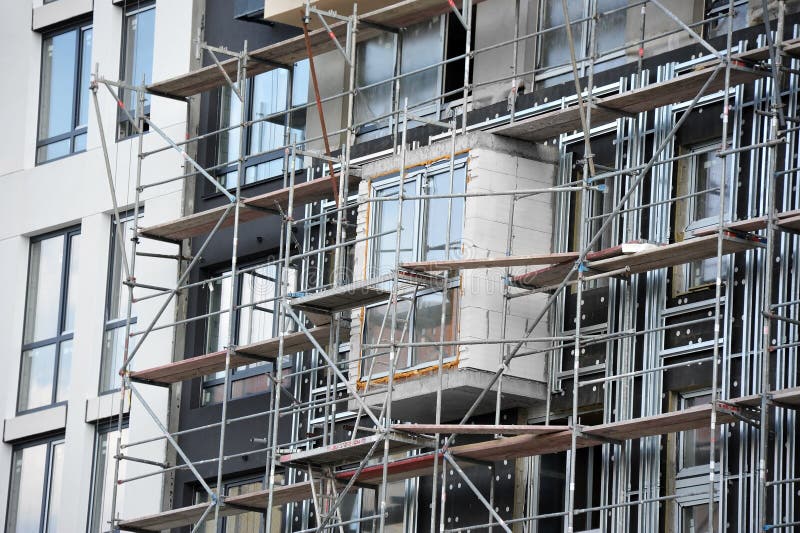 Construction site work stock image. Image of housing - 158361575