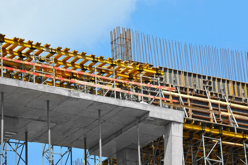Construction site work stock image. Image of carcass - 161063597