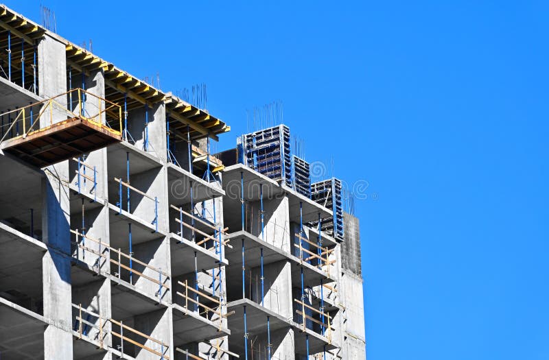 Construction site work stock photo. Image of development - 203055324