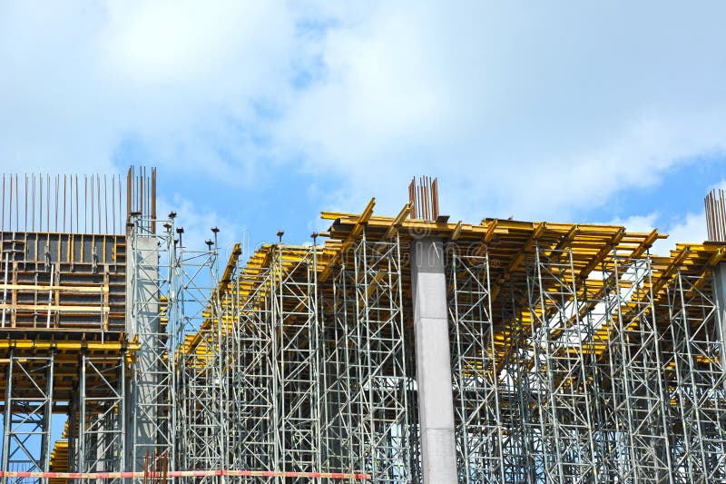 Construction site work stock photo. Image of concrete - 207699336