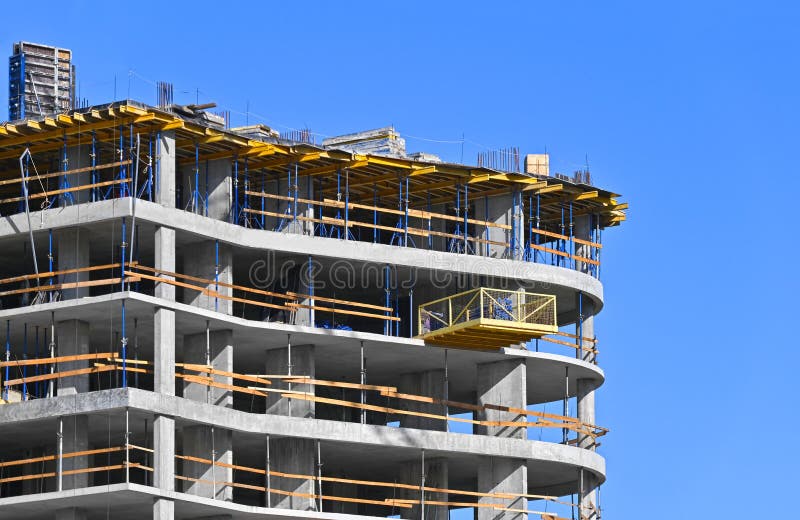 Construction site work stock image. Image of frame, housing - 209415287