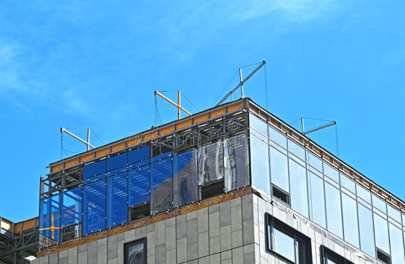 Construction site work stock photo. Image of blue, frame - 214948120