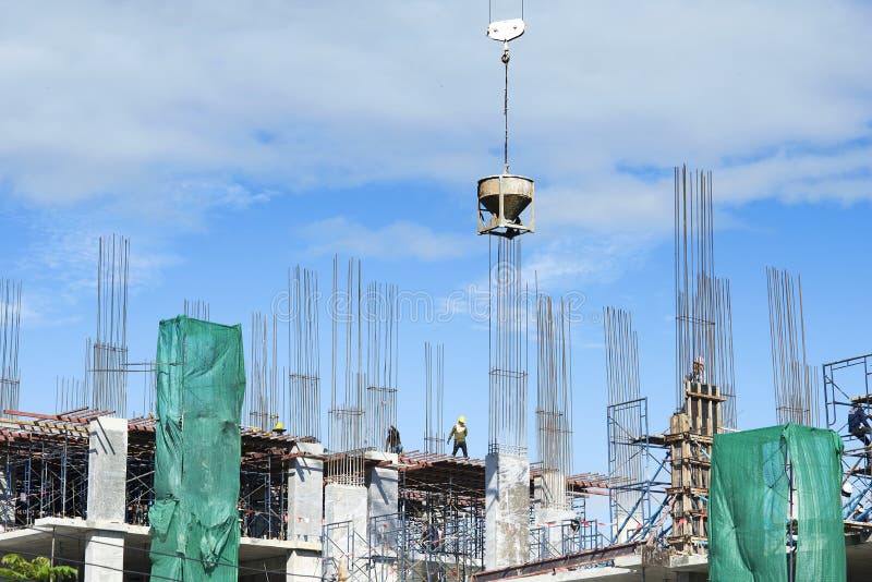 Construction site work stock photo. Image of scaffold - 34737780