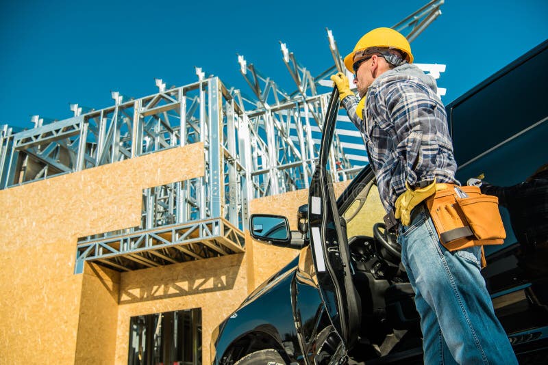 242 Construction Pickup Truck Worker Stock Photos - Free & Royalty-Free ...