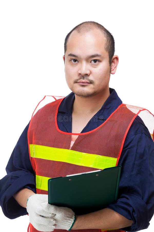 Construction Site Worker Portrait Stock Photo - Image of contractor ...