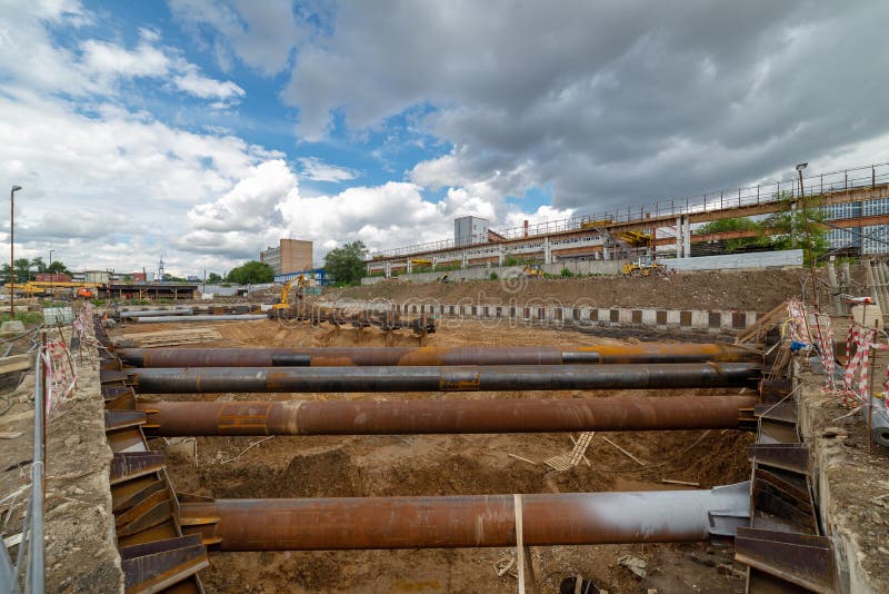 Construction Site. Zero Cycle Construction Work Stock Image - Image of ...