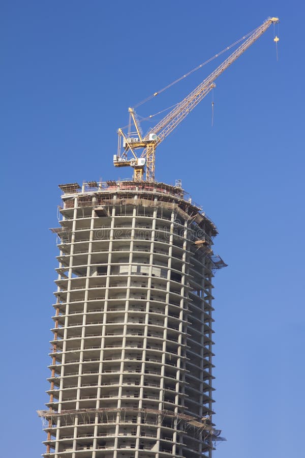Construction of Skyscraper Building Stock Photo - Image of construction ...
