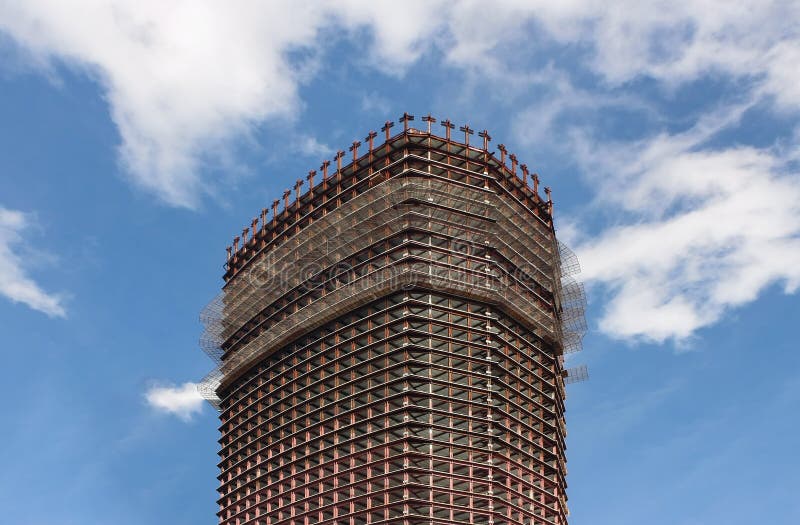 Frame the tower stock image. Image of abandoned, asian - 90457849