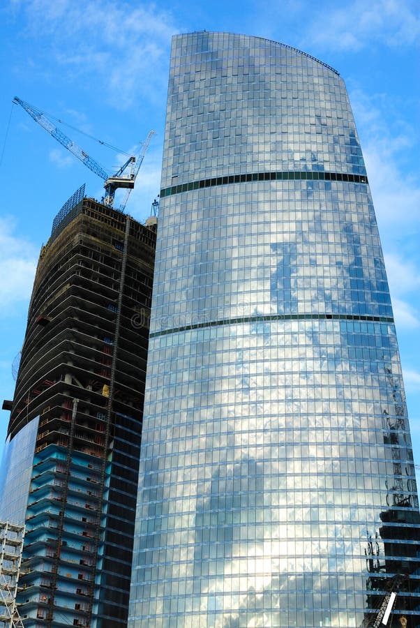 Construction of Skyscrapers Stock Photo - Image of office, modern: 11171128