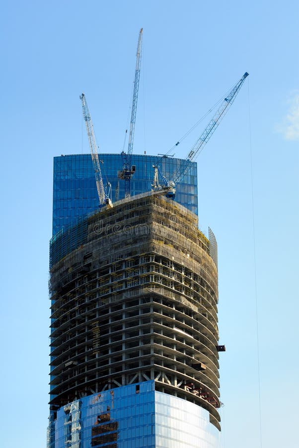 Construction of Skyscrapers Stock Image - Image of outdoor, busines ...