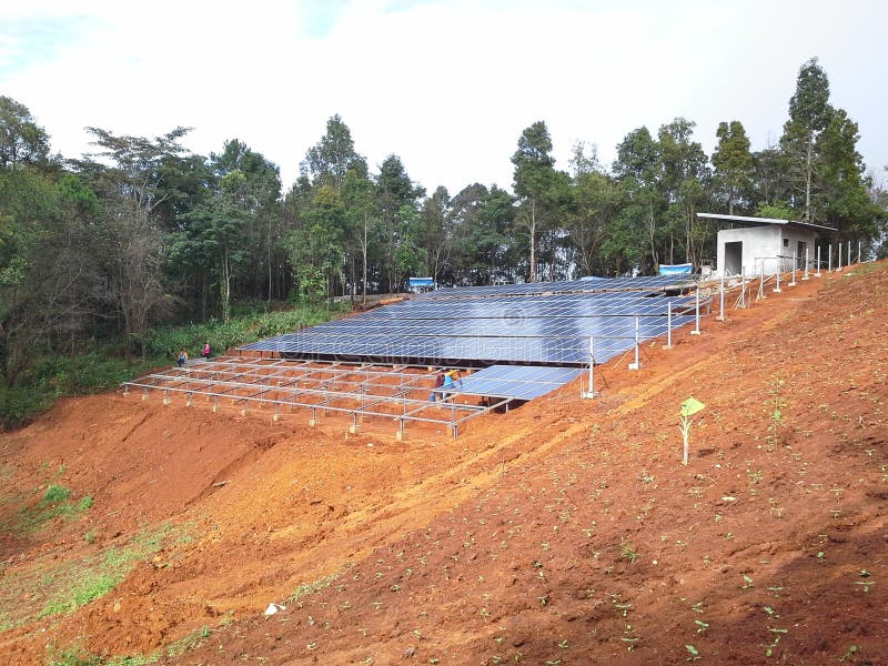 Construction of a Solar Power Plant. Construction for Photovoltaic ...