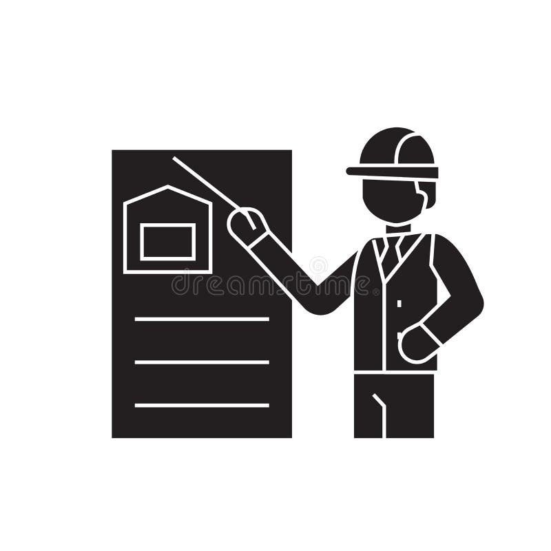Construction Solution Black Vector Concept Icon. Construction Solution ...