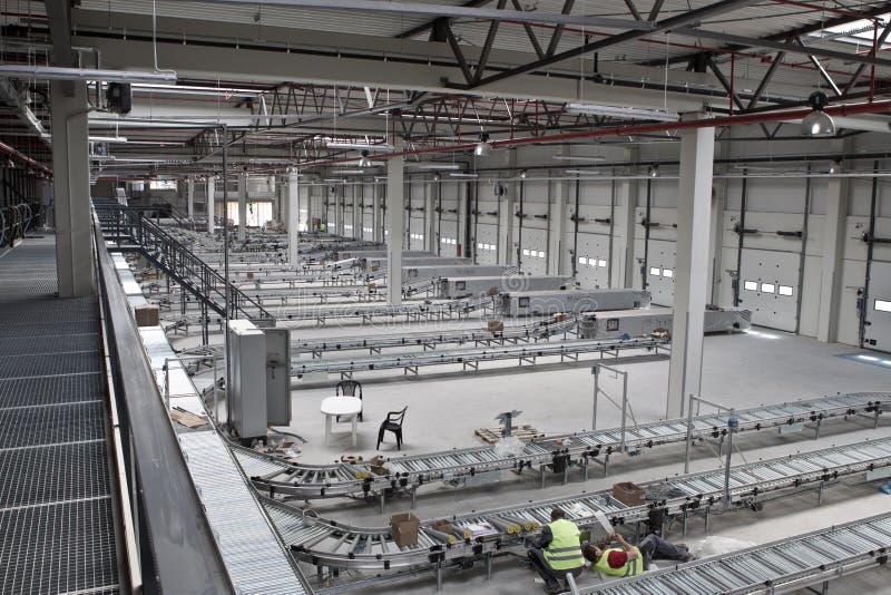 Construction of Sorting Station Stock Photo - Image of built, column ...