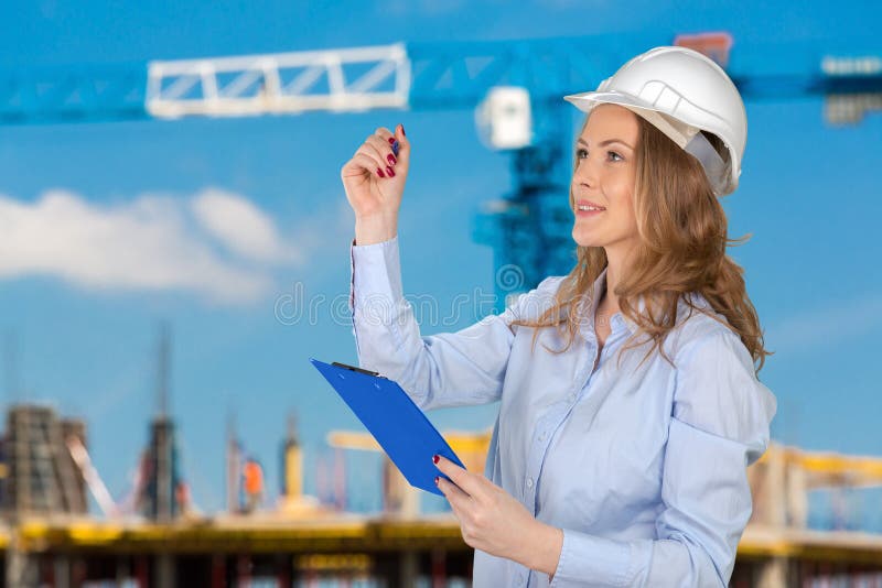 Construction Specialist with Clipboard Stock Image - Image of engineer ...