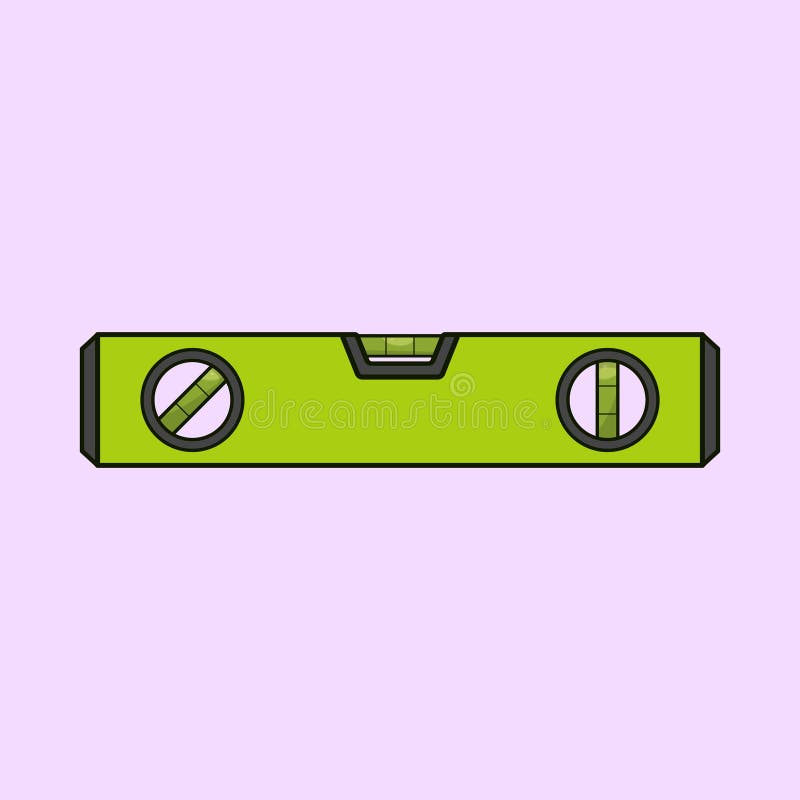 Construction Spirit Level Illustration Vector Icon Bubble Level Vector ...