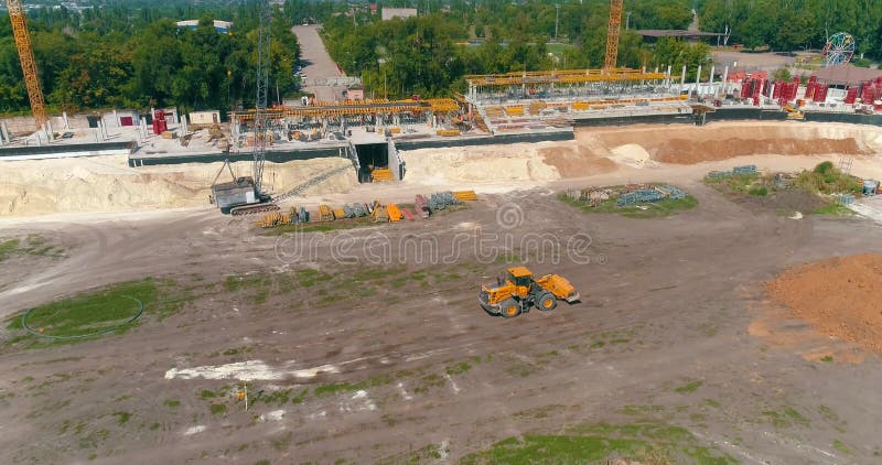 Construction of a Sports Complex. Construction Site of the New Stadium ...