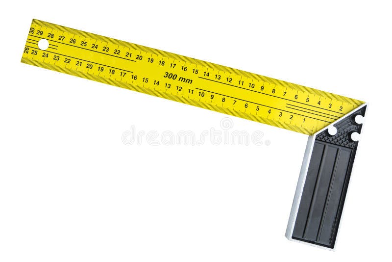 Construction Square Triangle on a White Background Stock Photo - Image ...