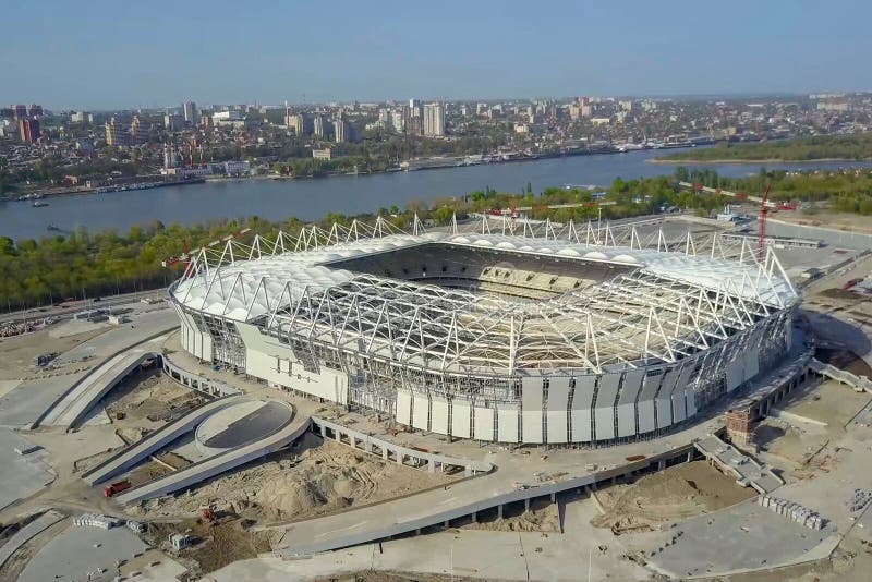 Construction of the Stadium. New Stadium, Sports Facility Editorial ...