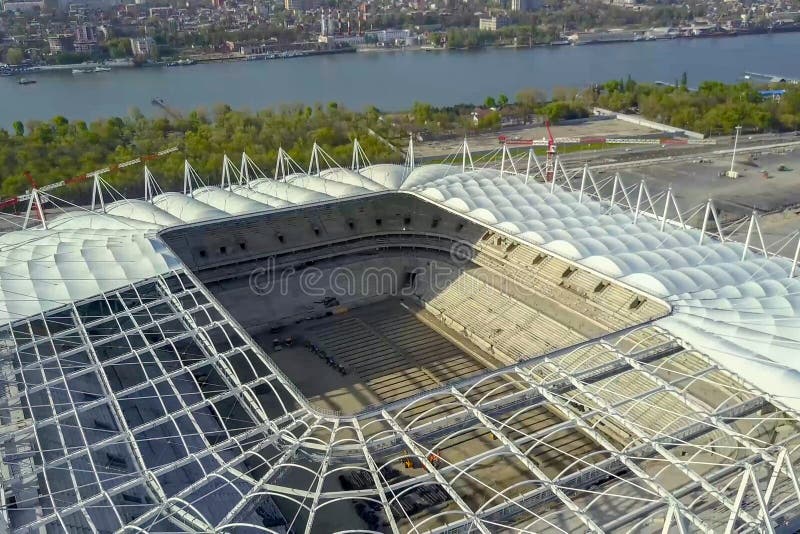 Construction of the Stadium. New Stadium, Sports Facility Editorial ...