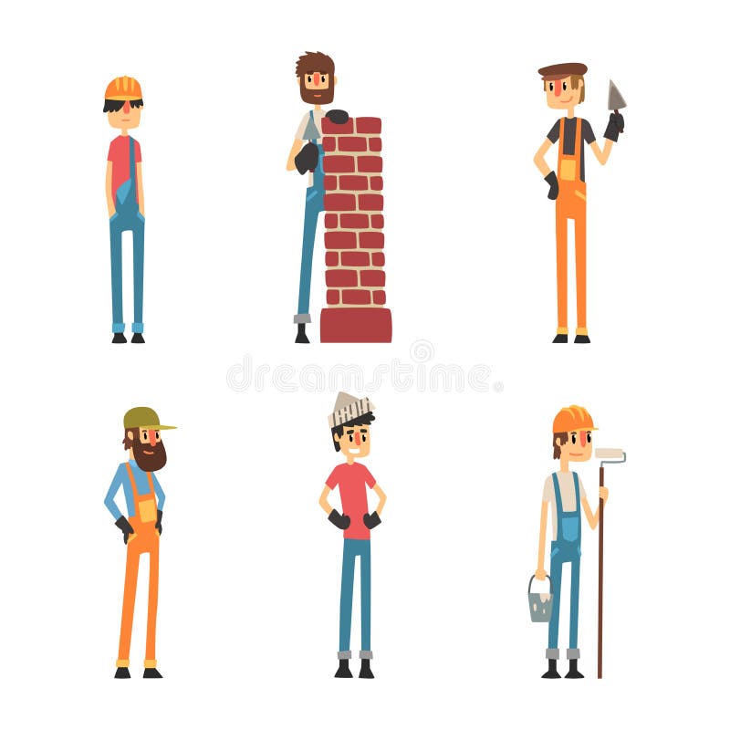 Cartoon Characters Workman Stock Illustrations – 568 Cartoon Characters ...