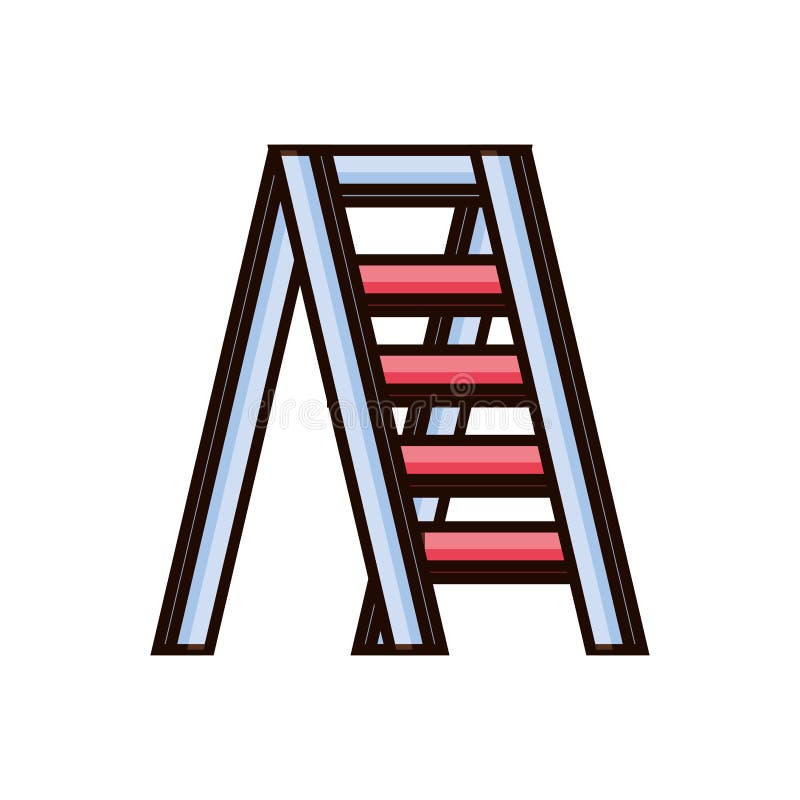 Portable Ladders Stock Illustrations – 96 Portable Ladders Stock ...