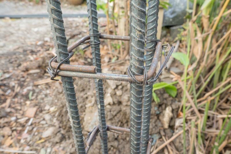 The Construction Steel Bar Image Close Up for Background. Stock Image ...
