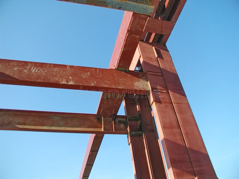 Construction Steel Frame stock photo. Image of frame - 75854444