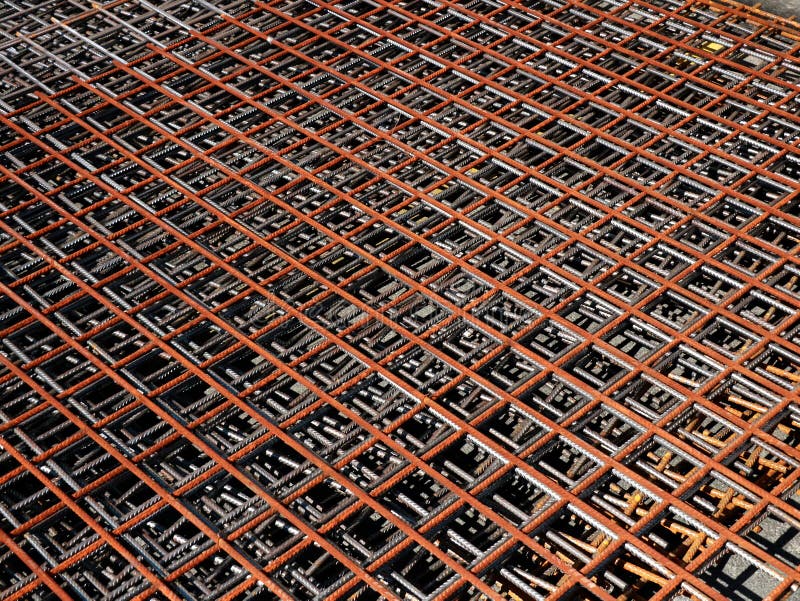 Steel Net on Construction Site Stock Photo - Image of group, serbia ...