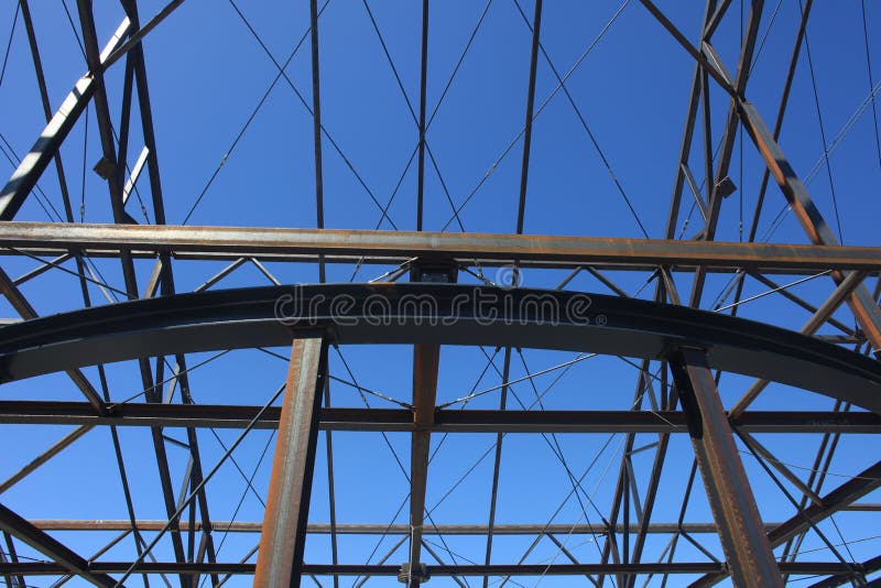 Construction Steelwork Steel Framework Structure Stock Photo - Image of ...
