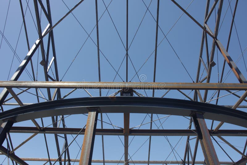 Construction Steelwork Steel Framework Structure Stock Photo - Image of ...