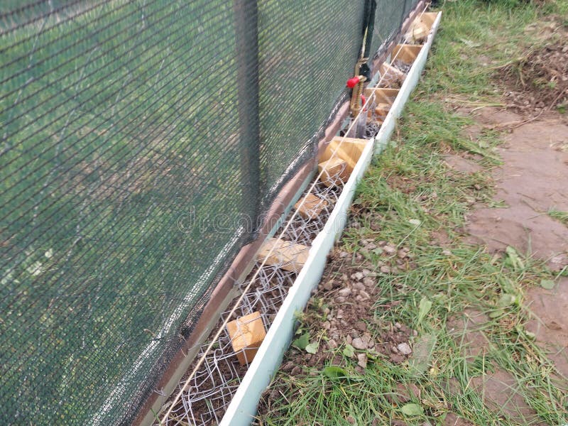 Construction of a Strip Foundation for a Fence Stock Photo - Image of ...