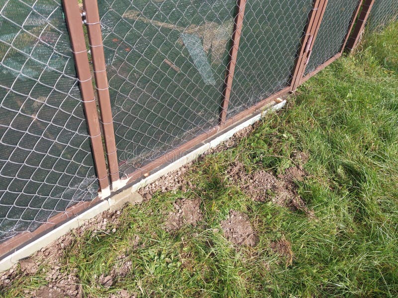 Construction of a Strip Foundation for a Fence Stock Photo - Image of ...