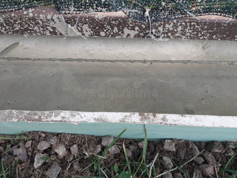 Construction of a Strip Foundation for a Fence Stock Image - Image of ...