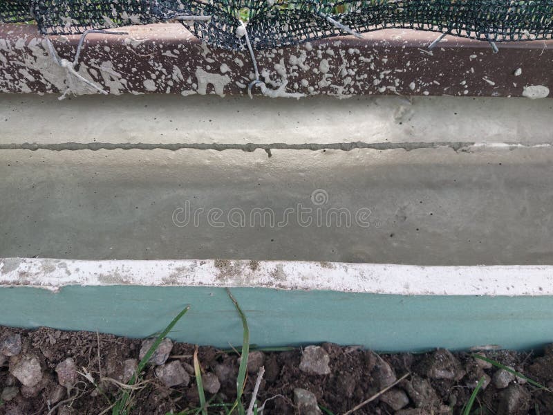 Construction of a Strip Foundation for a Fence Stock Photo - Image of ...