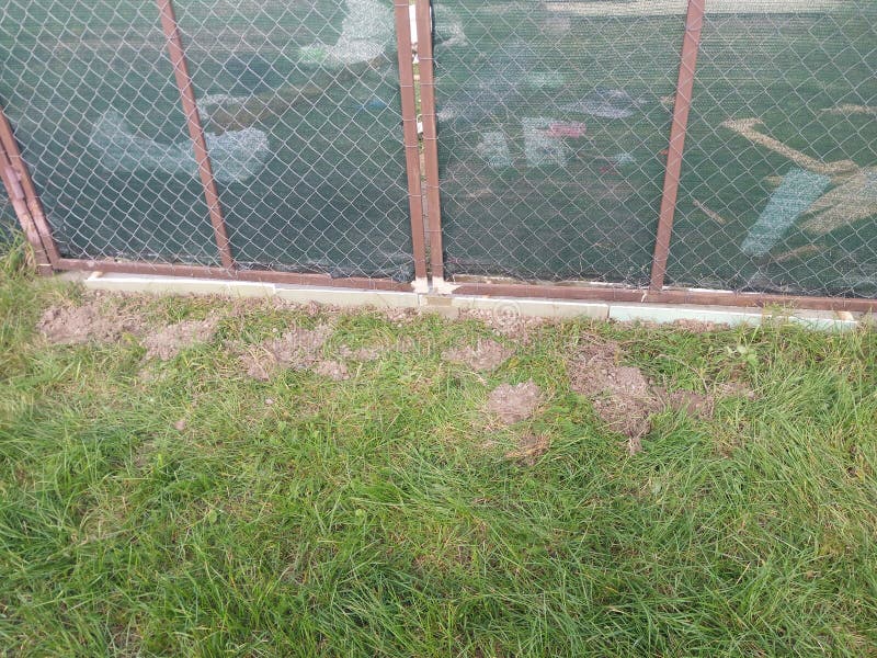 Construction of a Strip Foundation for a Fence Stock Photo - Image of ...