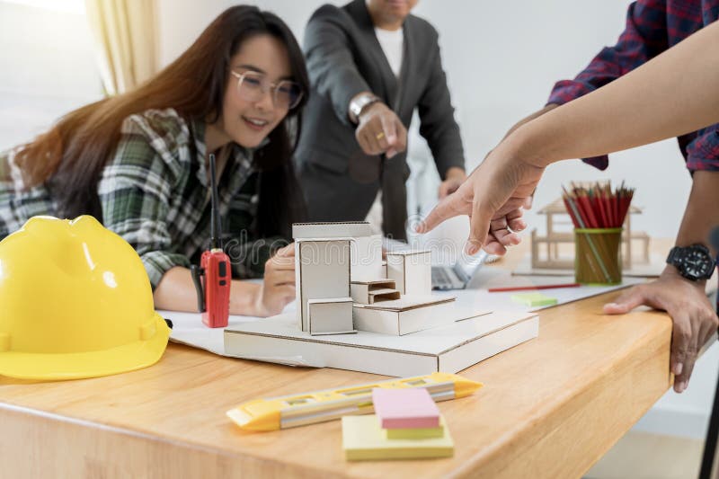 Construction and Structure Concept of Engineer or Architect Meeting for ...