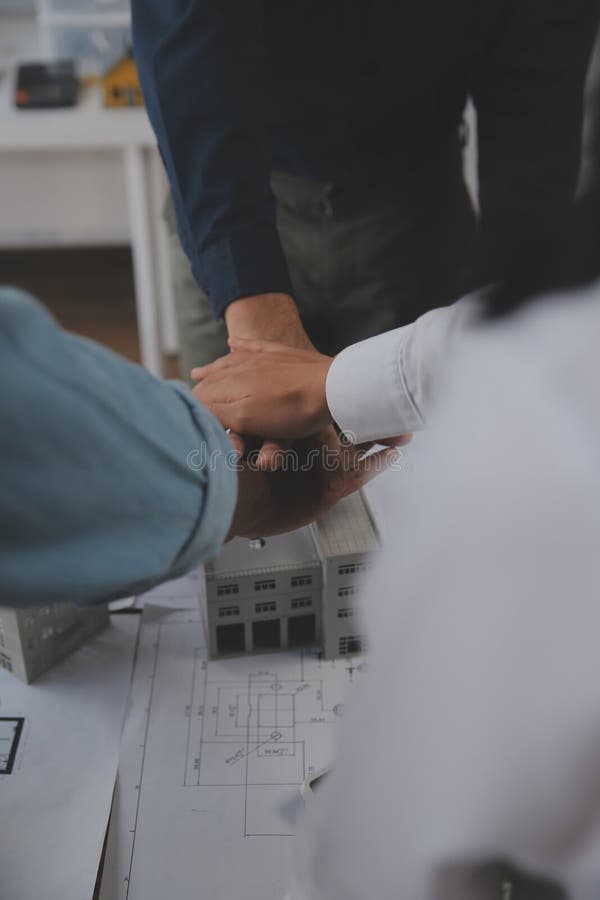 Construction and Structure Concept of Engineer or Architect Meeting for ...