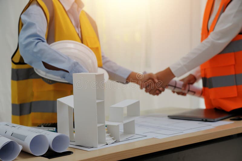 Construction and Structure Concept of Engineer or Architect Meeting for ...