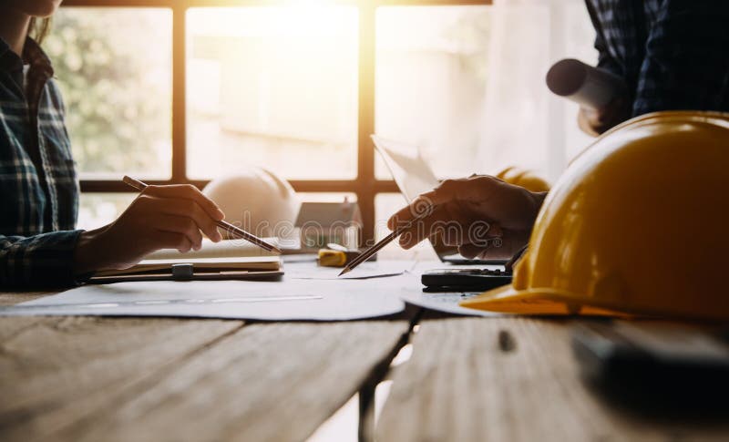 Construction and Structure Concept of Engineer Working Drawing on ...