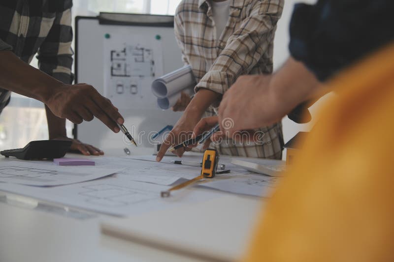 Construction and Structure Concept of Engineer Working Drawing on ...