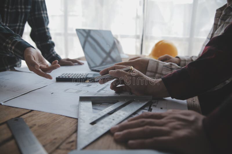 Construction and Structure Concept of Engineer Working Drawing on ...