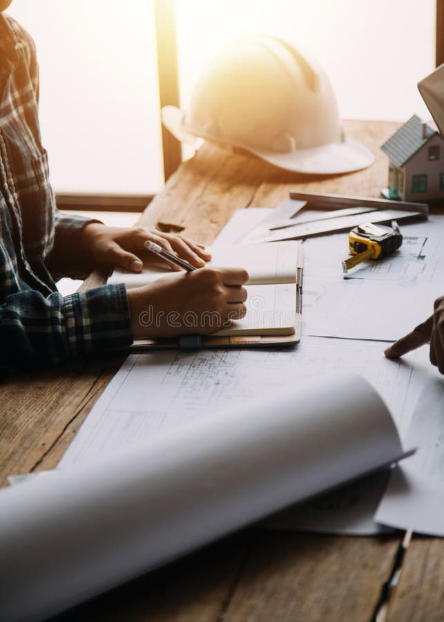 Construction and Structure Concept of Engineer Working Drawing on ...