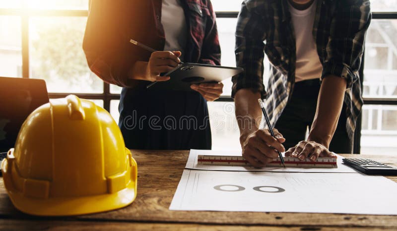 Construction and Structure Concept of Engineer Working Drawing on ...