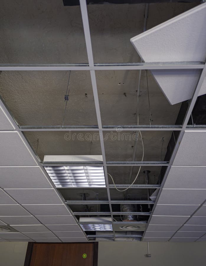 Construction of the Structure of a Suspended Ceiling Stock Photo ...