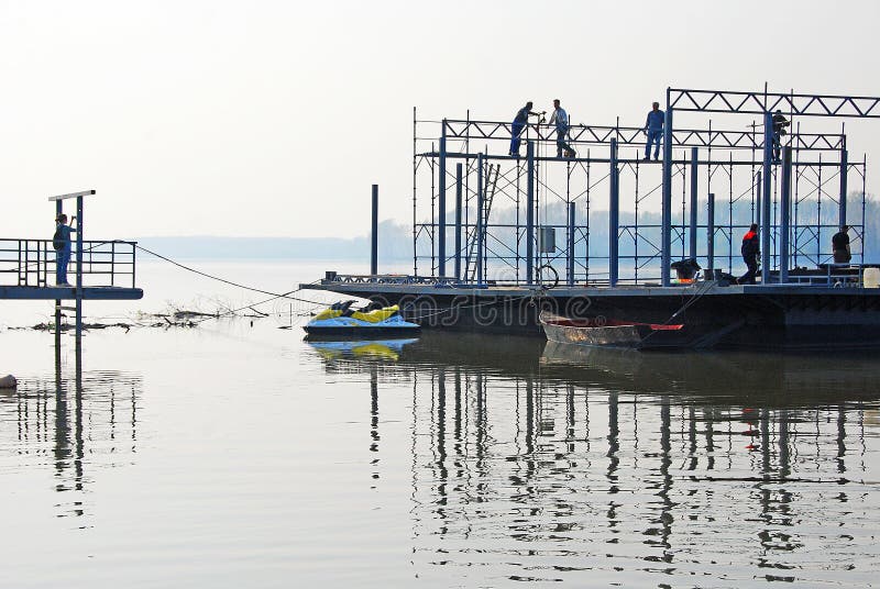 The Construction of Structures Editorial Image - Image of metal, raft ...