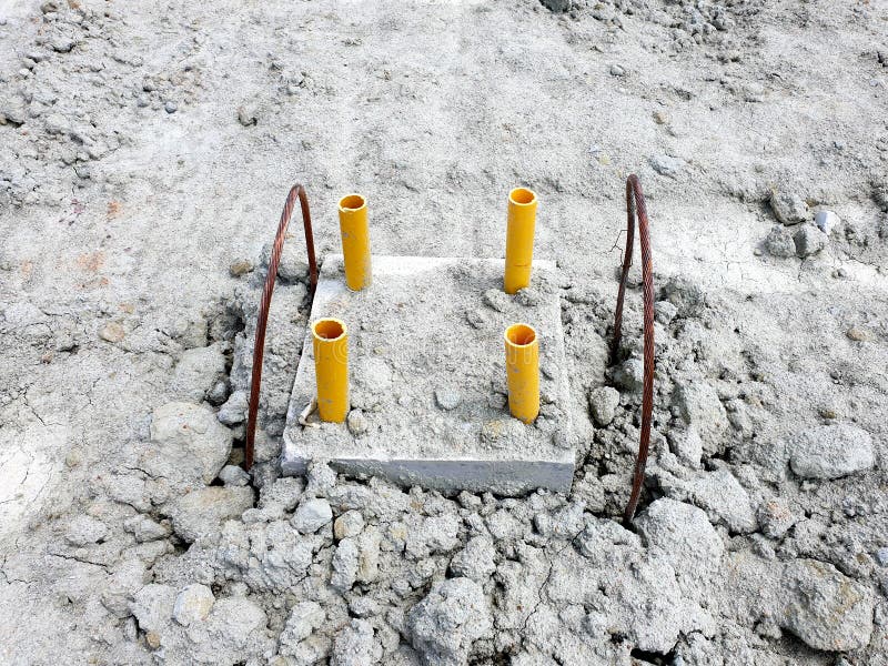 Base Plate Connection with Grounding Cable for Steel Structure of 115kV ...